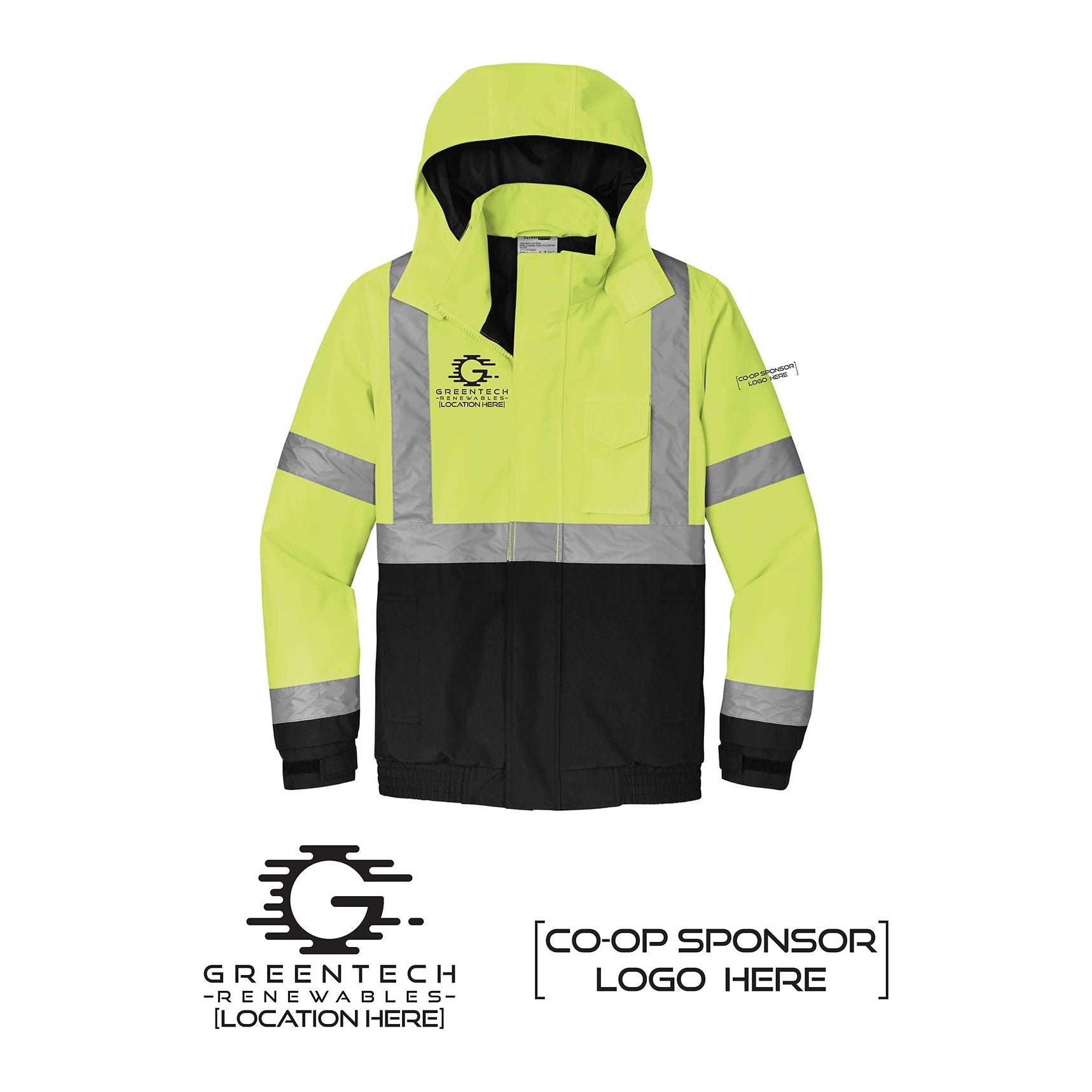 CSJ500 ANSI 107 Class 3 Waterproof Bomber jacket – Greentech